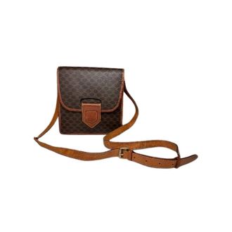 Celine Sac bandouli&egrave;re en toile Pre-owned - Femme - Pre-owned - Brun - Taille: ONE Size