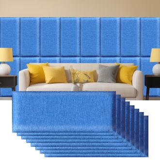 Generic Wandpaneele Abziehen und Aufkleben Selbstklebend 3D Antikollision Wandpaneele Paneele Tapete Kopfteilpaneele für Wohnzimmer Büro Schlafzimmer