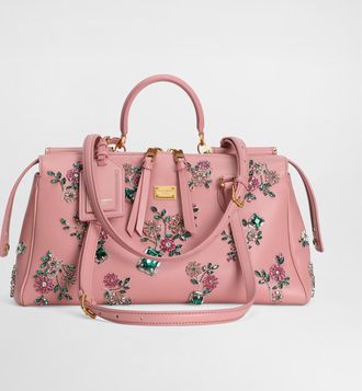 Dolce & Gabbana Medium Vittoria Handbag With Embroidery - Frau Schulter- Und Umh&auml;ngetaschen Multicolor Onesize