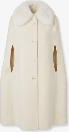 Fendi Virgin wool and angora cape - FENDI - gender_Woman