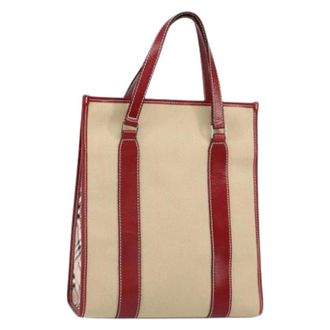 Burberry Pre-owned Canvas Tote Bag - - Pre-owned - Damen - Beige - ONE SIZE