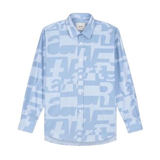 Arte Allover Shirt - - Shirts - Herren - Blau - M