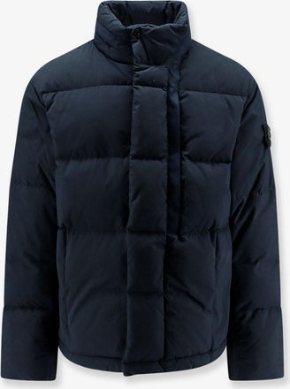 Stone Island Cotton Nylon Tela down jacket with iconic patch - STONE ISLAND - gender_Man