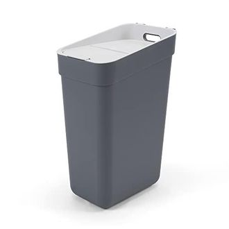 Curver Ready to Collect Poubelle de recyclage avec couvercle relevable Gris fonc&eacute; 30 l