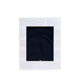 Tommy Hilfiger Bonnet et &eacute;charpe en coton et cachemire