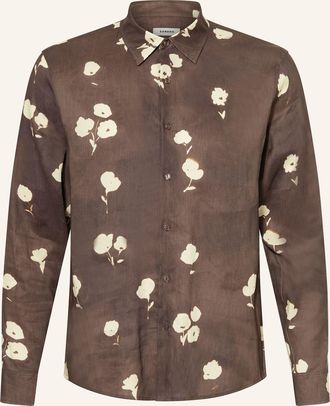 Sandro Sandro Hemd Comfort Fit Mit Leinen braun