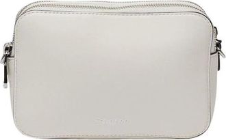 Calvin Klein Sac bandouli&egrave;re &agrave; double sangle Webbing - Femme - Sacs - Blanc - Taille: ONE Size