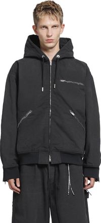 MASTERMIND WORLD Stonewashed Hooded Work Jacket