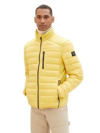 Tom Tailor Herren Hybrid Steppjacke mit Stehkragen, 11657 - Primerose Yellow, XXL