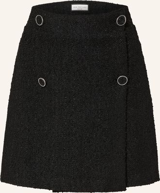 Sem per Lei Sem Per Lei Wickelrock Aus Bouclé Mit Glitzergarn schwarz