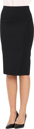 Patrizia Pepe Femme, Jupes, Noir, Taille: 36 FR Midi Pencil Skirt
