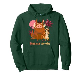 Disney The Lion King Timon & Pumbaa Hakuna Matata Face Front Pullover Hoodie