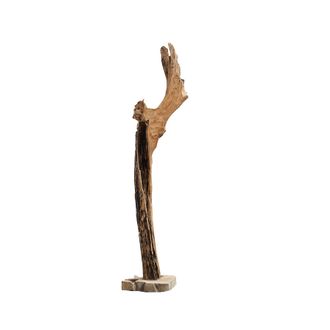 Invicta Interior Gro&szlig;e Stand Natur Skulptur Reef Treibholz Teak 100-125 cm Massivholz Statuette Statue Holzdekoration Dekoration