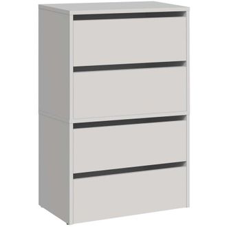 Hucoco Hucoco - cdf Schuhschrank Modo X2 Farbe: Eiche Artisan Ideal für Vorzimmer, Flur, Büro Schuhaufbewahrung Schuhregale modern offene Einlegenböden