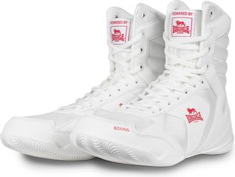 Lonsdale Unisex Heskin Boxschuhe, White/Red, 40 EU