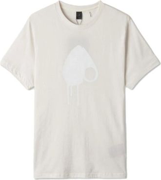 Moose Knuckles Homme, Tops, Blanc, Taille: S T-shirt