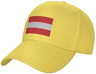 Generic Casquette De Baseball Drapeau De LAutriche Snapback Hat Casual,Confortable Casquettes Sports pour Randonn&eacute;e Adulte Activit&eacute;s