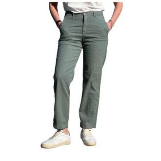 Islow Femme, Pantalons, Vert, Taille: W24 Miles Straight Pantalons