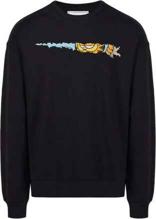 Iceberg Homme, Sweatshirts et sweats &agrave; capuche, Noir, Taille: L Garfield SweaT-shirt