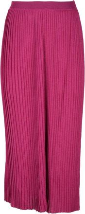 Elisabetta Franchi Femme, Jupes, Rose, Taille: 42 FR Gonna Lunga Plissettata Lam&egrave;