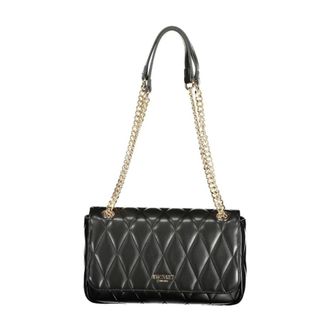 Twinset Femme, Sacs, Noir, Taille: ONE Size Sac bandouli&egrave;re &agrave; rabat matelass&eacute; avec cha&icirc;ne dor&eacute;e