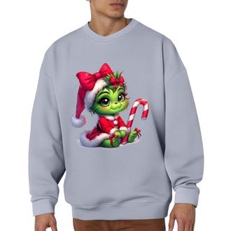 Generic Le Grinch Pull De Noel Homme Noel Sweater Moche zippé Vetement Enfant 2025 Ugly Sweats Pyjama Deguisement The Christmas Pulls Adulte Sweat Famille Cos