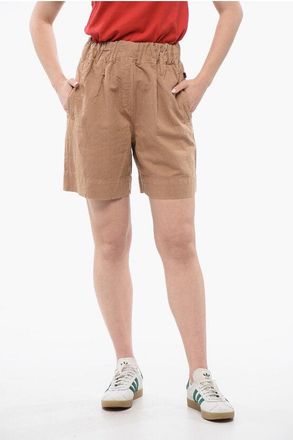 Woolrich Linen Blend Shorts with Elastic Waistband size Xs