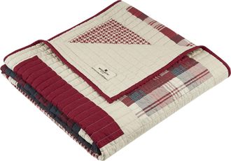 Woolrich Woolrich Reversible Quilted Throw Cabin Lifestyle Plaid Design Ganzj&auml;hrig, atmungsaktiv, leicht, luxuri&ouml;s, doppelseitig, Steppung f&uuml;r Bett, Couch und 