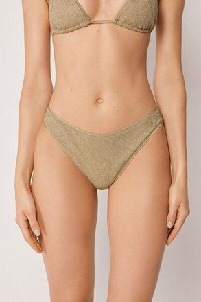 Calzedonia Brazilian-bikinihose Metallic Glow Hautfarben