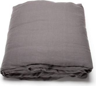 LinenMe Bettbezug 200 x 200 aus 100% Leinen - Deckenbezug, Bettdeckenbezug, Gewaschene Leinen Bettwäsche 200x200 cm - Graphite