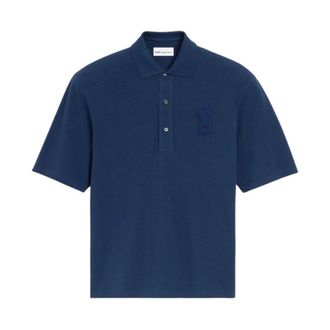 Ami Polo Ami de Coeur - - Tops - Herren - Blau - M