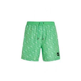 Karl Lagerfeld Ikonik 2.0 Einteiliger Badeanzug - - Swimwear - Herren - Gr&uuml;n - L