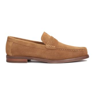 Kazar Loafer mit aufgen&auml;htem dekorativem G&uuml;rtel mit Ausschnittdetails - - Shoes - Herren - Braun - 41 EU