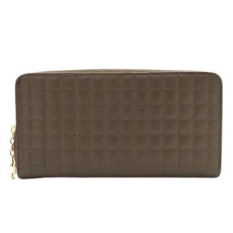 Celine Pre-owned Portefeuille long (bi-pli) - Femme - Pre-owned - Brun - Taille: ONE Size