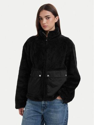 HUGO BOSS Pelzmantel Fayla-1_B 50563093 Schwarz Relaxed Fit