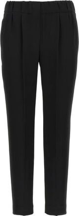 Brunello Cucinelli Femme, Pantalons, Noir, Taille: 36 FR Pantalon Coupe Slim