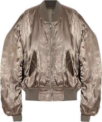 Rick Owens Femme, Vestes, Brun, Taille: 36 FR Blouson aviateur isol&eacute;