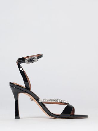 Kurt Geiger Lackleder-Sandalen mit Stilettoabsatz mit Strass