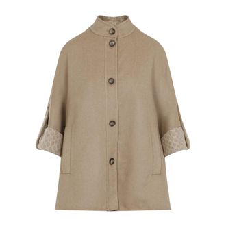 Max Mara Luxuri&ouml;ser Nude & Neutrals Wollkaschmir Mantel - - Jackets - Damen - Beige - ONE SIZE