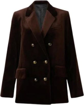 Zadig&Voltaire Blazer en velours Vaska - Femme - Vestes - Brun - Taille: 40 FR