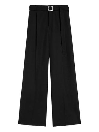 Jil Sander pantalon en laine - Noir