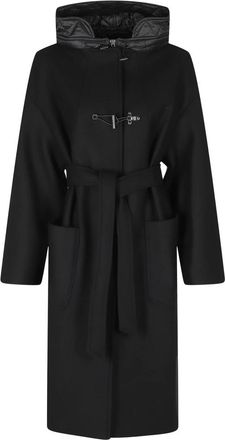 Fay Femme, Manteaux, Noir, Taille: 40 FR Vestaglia alamari