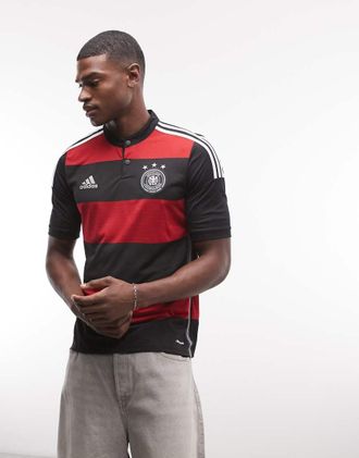 adidas adidas Football - Allemagne 14 - Maillot ext&eacute;rieur r&eacute;tro - Noir et rouge