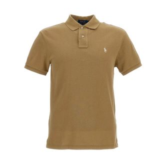 Polo Ralph Lauren Homme, Tops, Beige, Taille: M Mac Piqu&eacute; Cotton Polo