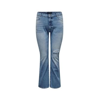 Only Carmakoma Flared Jeans - - Jeans - Damen - Blau - 3XL L32