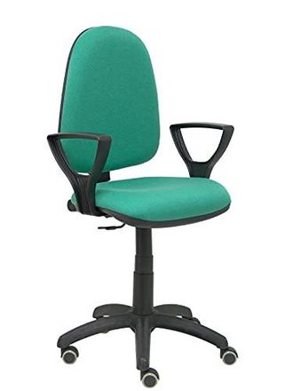 Piqueras y Crespo Piqueras and Crespo 04 CP - Office Chair Ergonomic with Permanent Contact Mechanism, Adjustable Height and Wheels of Parquet Green