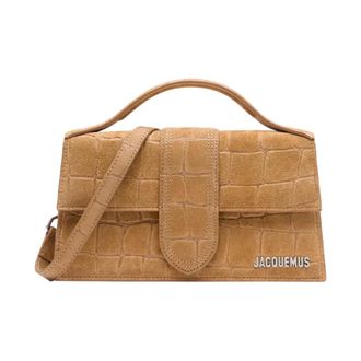 Jacquemus Elegante Kamelfarbene Krokodilleder Tasche - - Bags - Damen - Braun - ONE SIZE