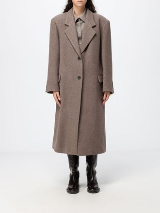 Eleh Langer einreihiger Wollmischmantel in Oversize-Passform
