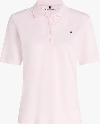 Tommy Hilfiger Polo droit en coton m&eacute;lang&eacute;