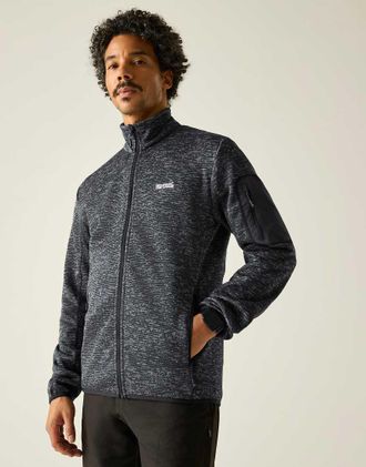 Regatta Newhill - Kuschelige Fleecejacke in Aschgrau mit Rei&szlig;verschluss